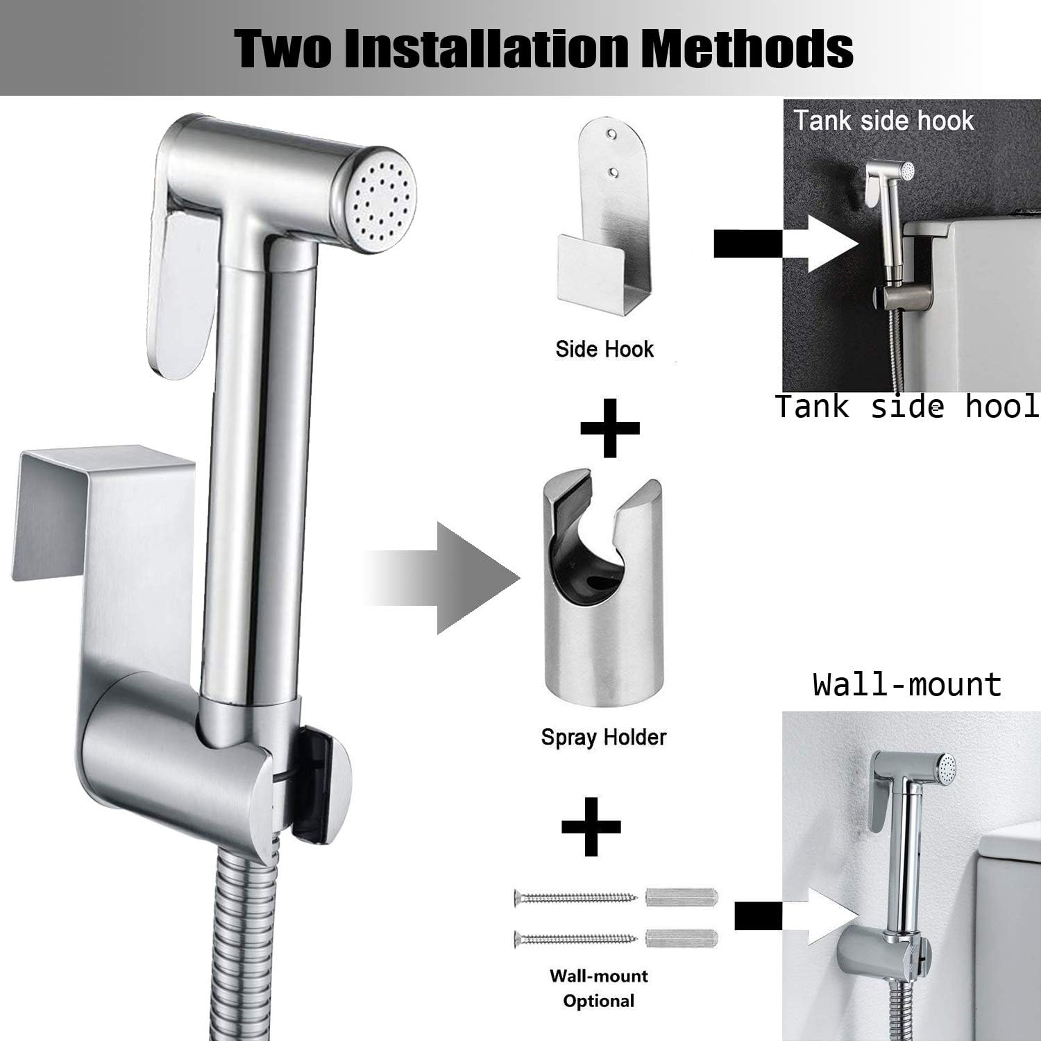 Hand Held Bidet Toilet Sprayer,Bidet Sprayer for Personal Hygiene and ...