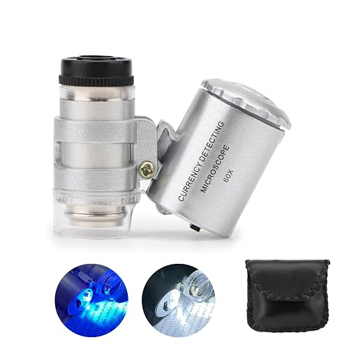 Rongon Mini Illuminated Microscope Loop Magnifier LED ＆ UV Microscopes ...