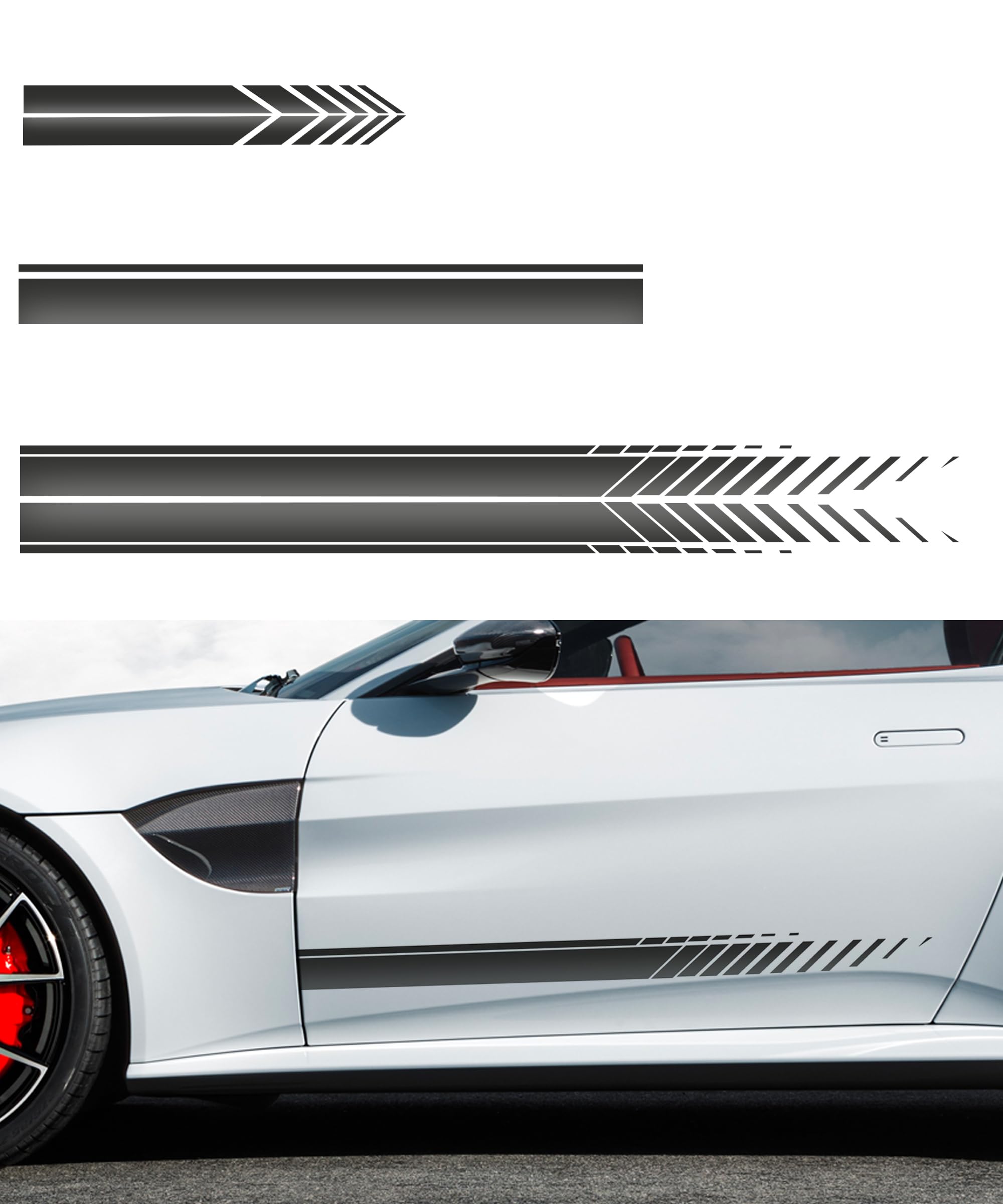 Mua RACOONA Racing Stripes,Racing Stripes for Cars,Car Stripes Car Side ...