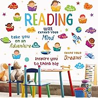 Amazon.com: Kids Wall Decals Classroom Decals Colorful Inspirational ...