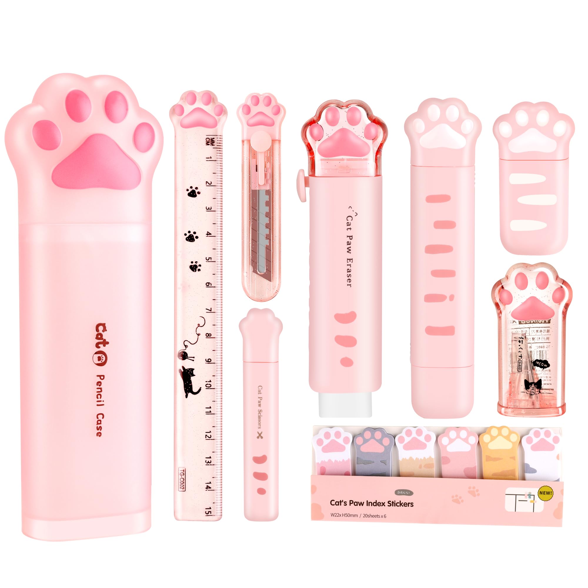 Cute Pink School Supplies, Kawaii Stationary Set, Japanese Stationery ...