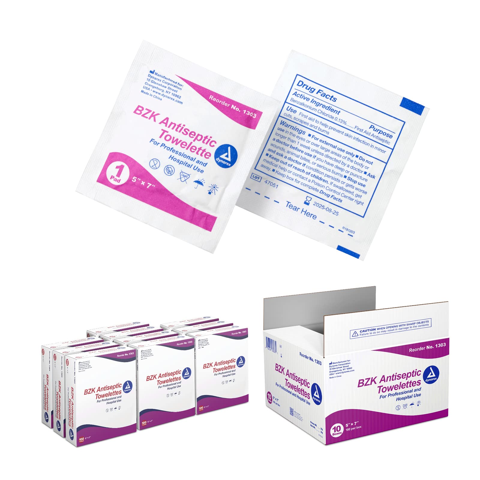 Mua Dynarex BZK Antiseptic Towelettes, Moist Sanitizing Towelettes ...