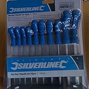 Silverline 323710 Hex Key T-Handle Set 2-10 mm - 10 Pieces: Amazon.co ...