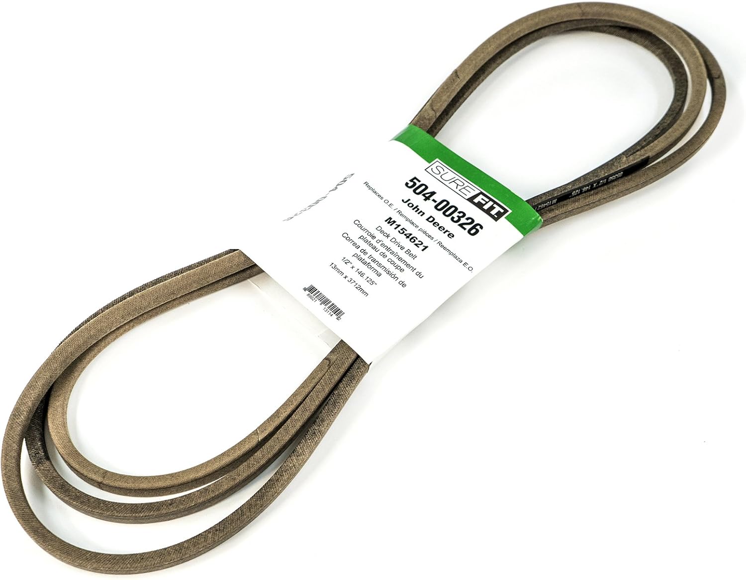 Replacement 1 2 X 146 125 Deck Drive Belt John Deere M154621 replacement-1-2-x-146-125-deck-drive-belt-john-deere-m154621