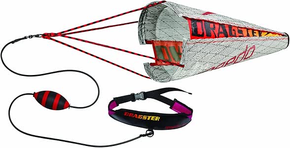 Amazon.com : Speedo Dragster Parachute Swim Training Aid, White/Black ...