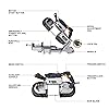 MAXXT Band Saw with Lightweight Aluminum Base, 10 Amp 5 Inch Deep Cut ...