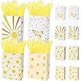 Amazon.com: 16Pack Boho Sun Party Favor Bags with Yellow Tissue Paper ...