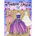 Princess Dress Coloring Book: Become a Fashion Designer with 50 Pages ...