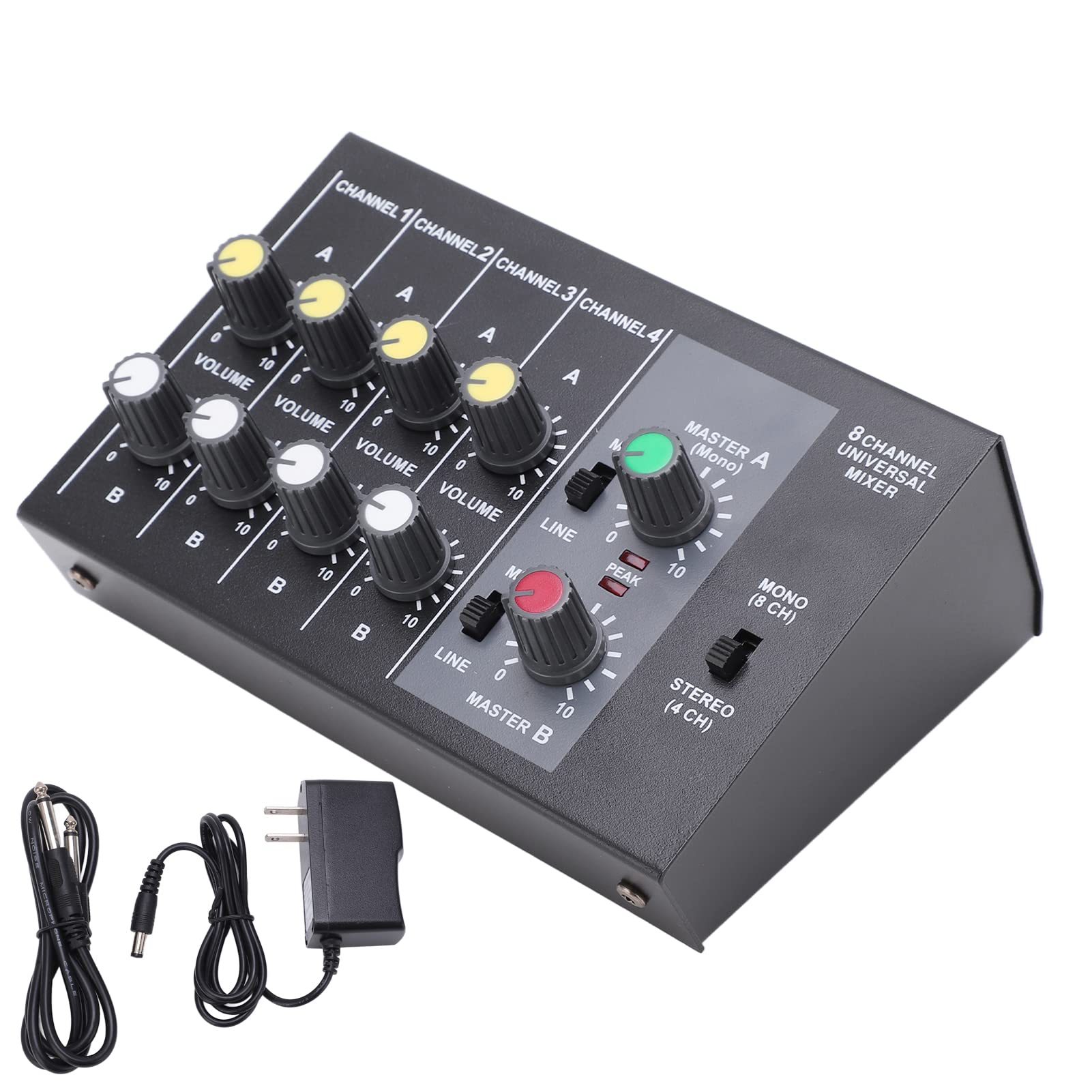 Mua 8 Channel Input Mono Audio Mixer Stereo Line Mixer Sound Board ...