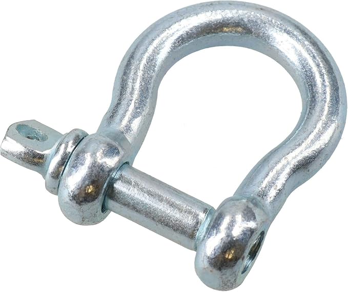 1/2" Stainless Steel Dee Shackle Load Rated SWL 2 Ton Marine Grade 316 ...