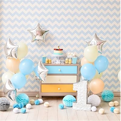 Buy CSFOTO 1st Birthday Boy Backdrop 5x5ft 1st Baby Boy Birthday ...