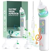 GQVOSXC Limpiador Nasal Eléctrico, Extractor de Mocos para con carga ...