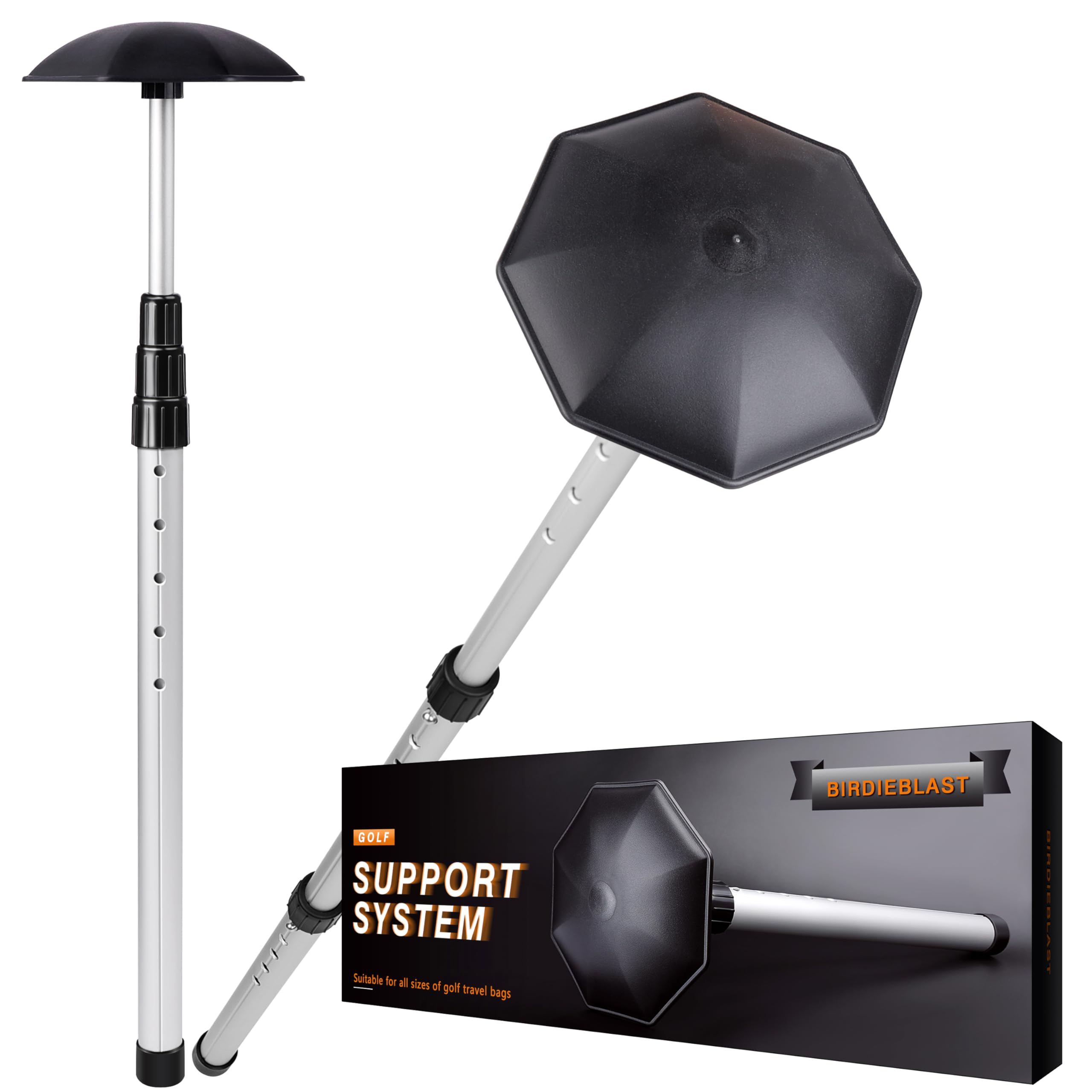 BIRDIEBLAST Golf Travel Support Pole,Aluminium Golf Support Rod,Golf ...