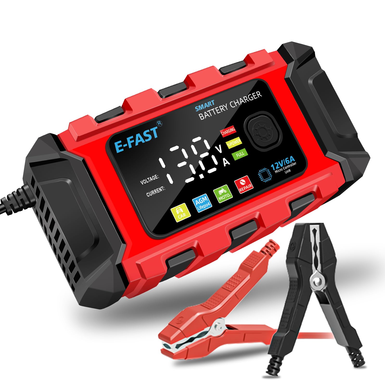Mua E-FAST 6 amp Car Battery Charger, Smart Battery Trickle Charger ...