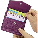 Amazon.com: AINIMOER Small Leather Wallet for Women, Slim Compact ...
