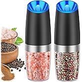 Amazon.com: Sunbag Gravity Electric Salt and Pepper Grinder Set,Battery Operated Automatic Salt ...