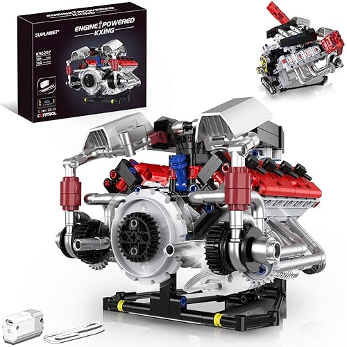 V8 Engine Model Kit That Works with LED Light and APP Control ...