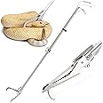 Amazon.com: Hiceeden 47" Professional Stainless Steel Snake Tongs ...
