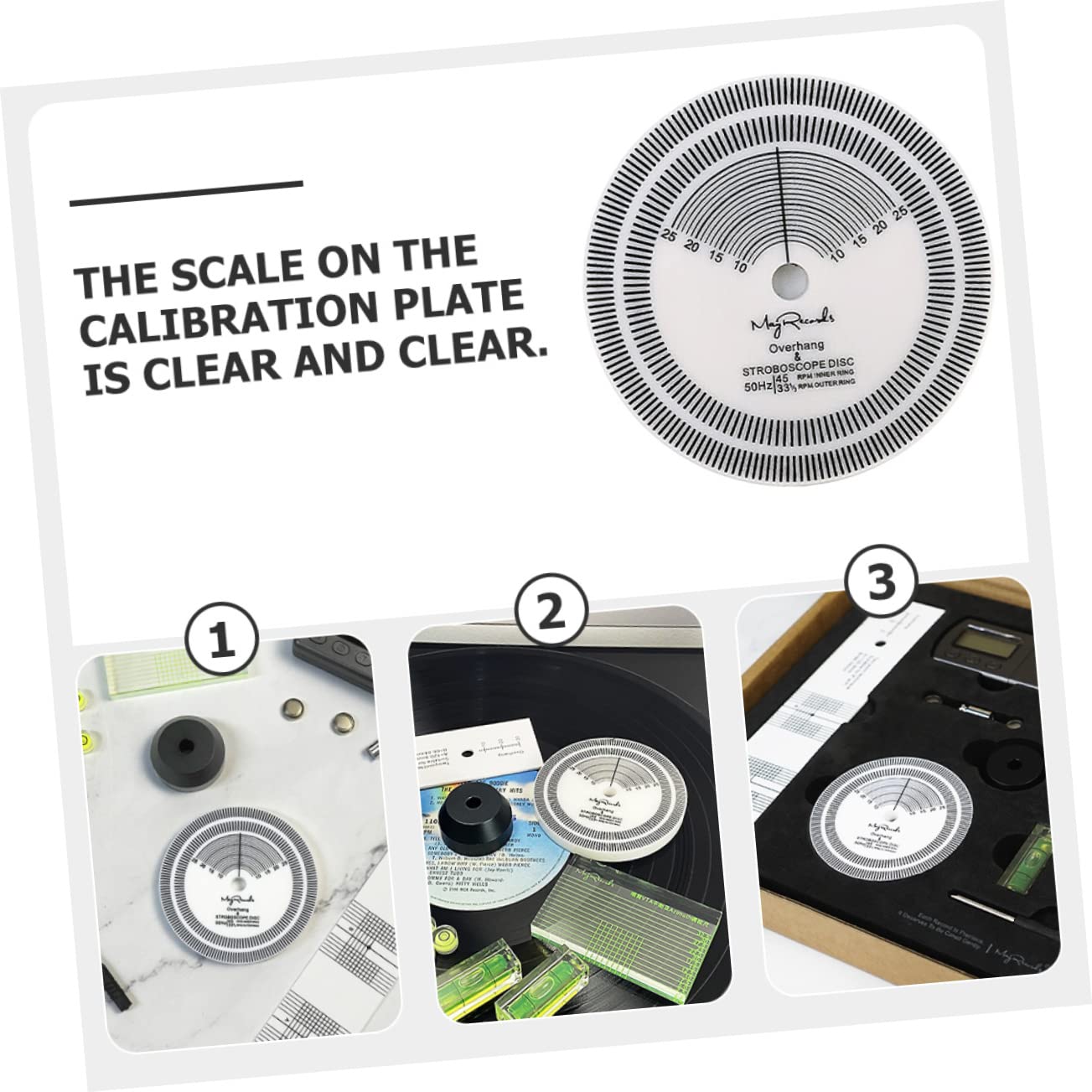 Mua FELTECHELECTR Vinyl Record Player Speed Vinyl Calibration Disc ...