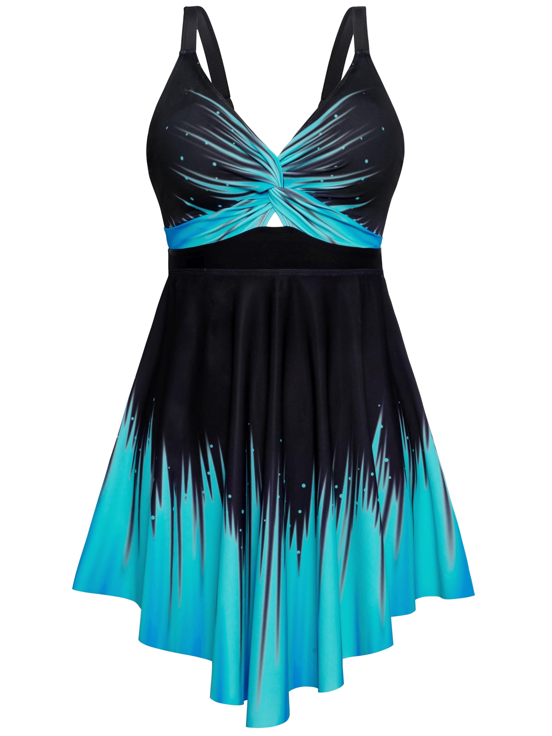 Arolina Plus Size Bathing Suits for Women 2025 Flowy Swim Dress with ...