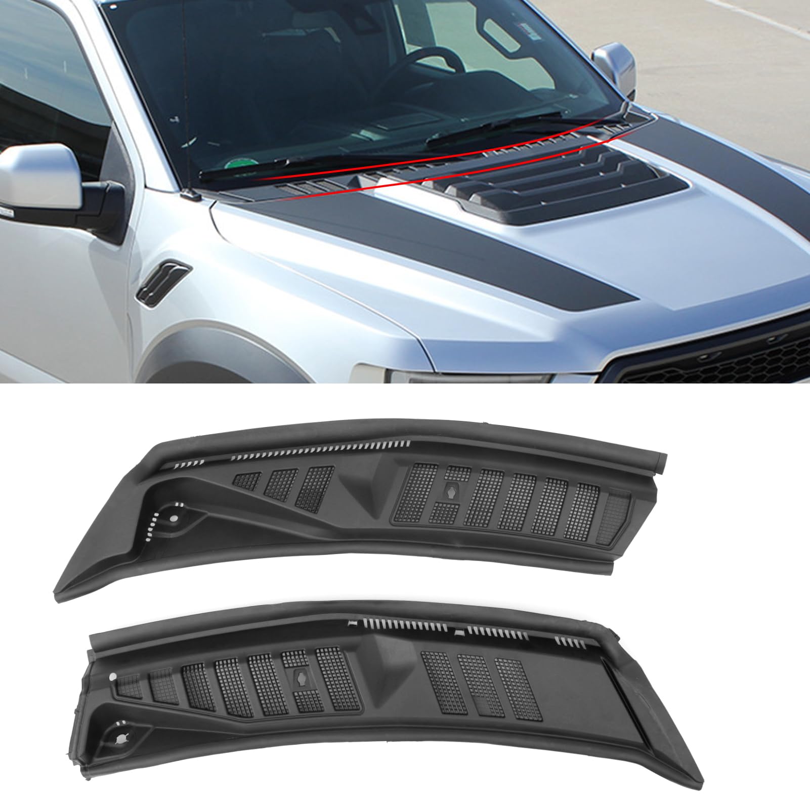 Jaronx Compatible with Ford F150 Windshield Wiper Cowl Cover 2015-2020 ...
