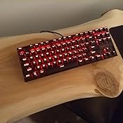 Redragon K552 RED LED Backlit Mechanical Gaming Keyboard Small Compact ...