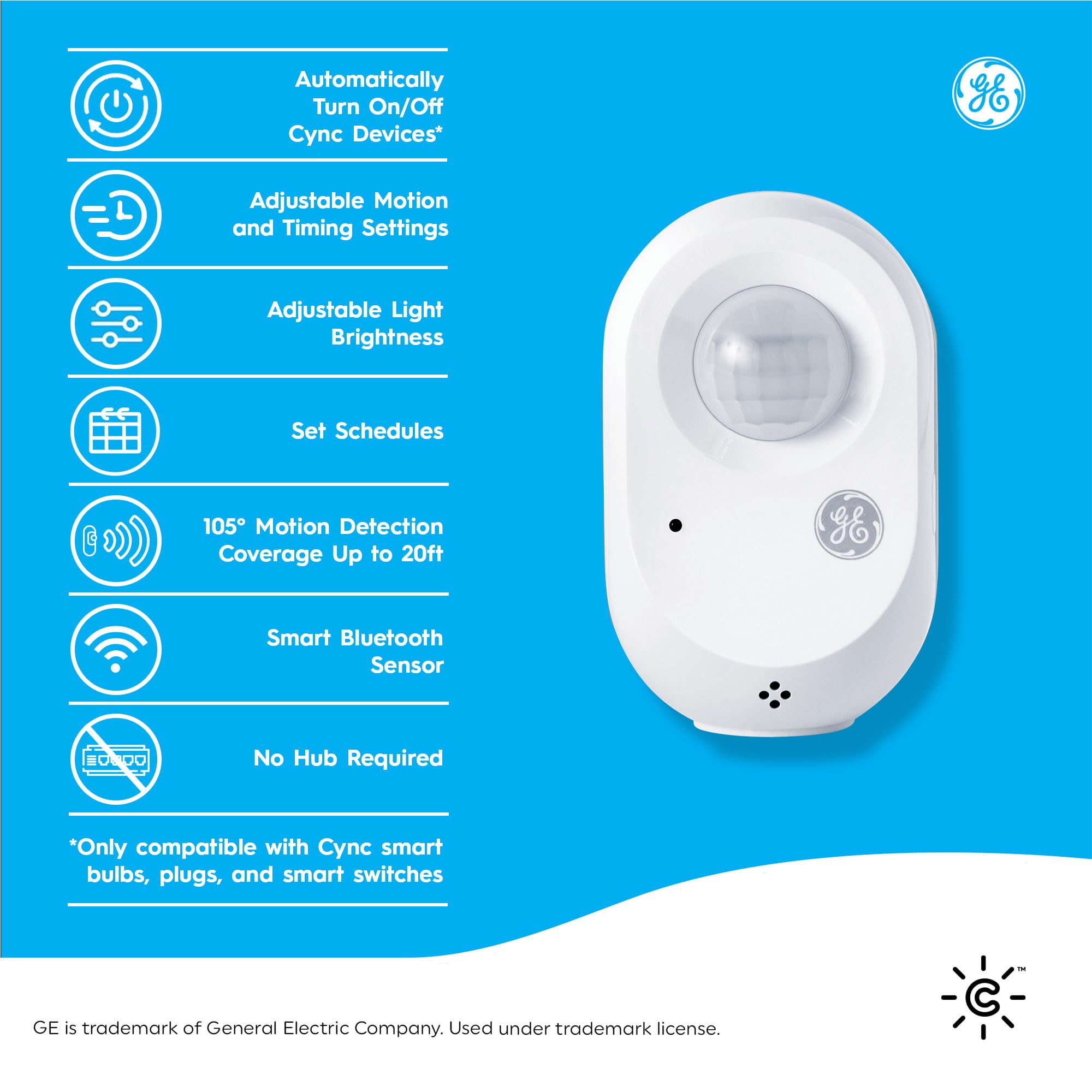 Mua GE CYNC Wireless Smart Motion Sensor, Battery-Powered, Bluetooth ...