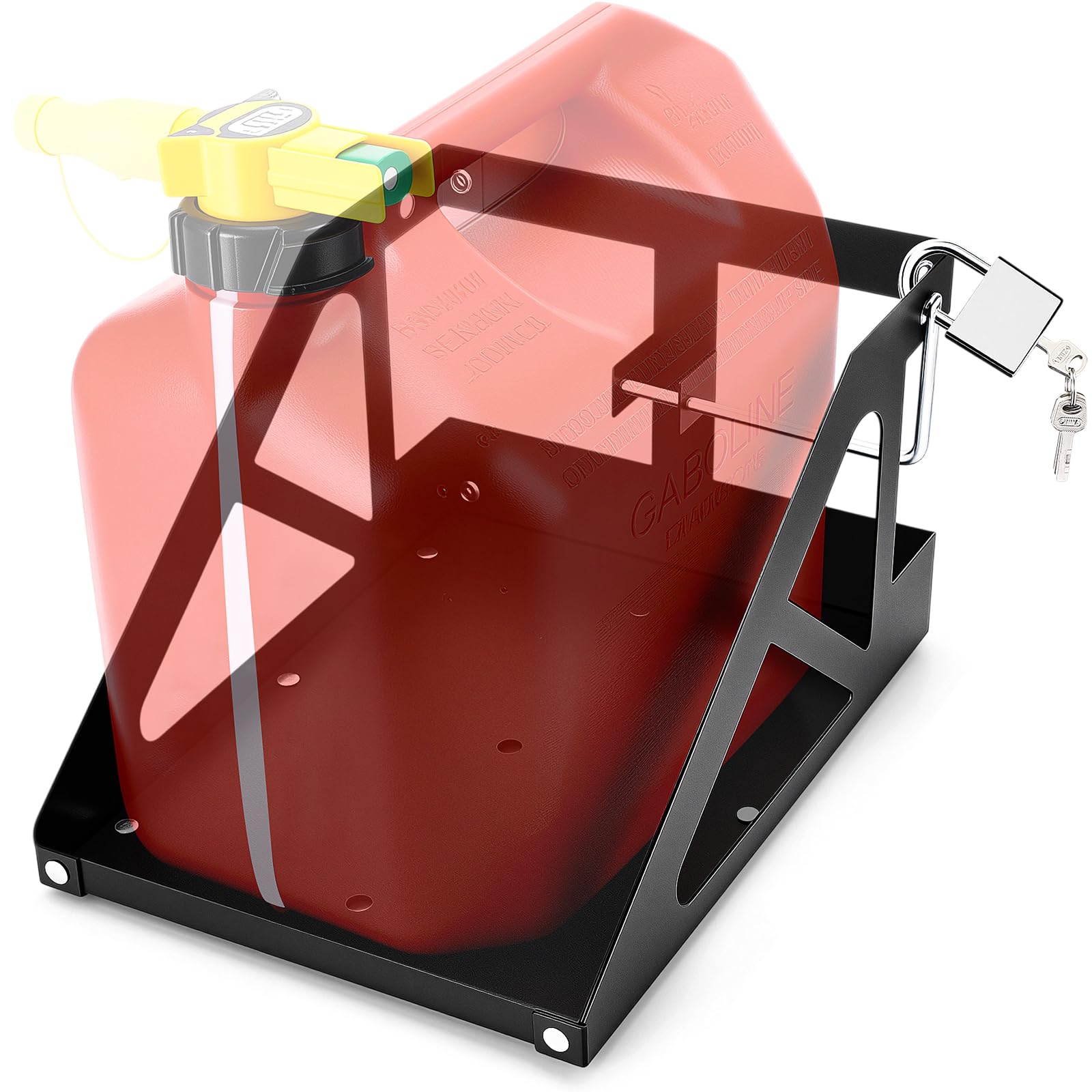 MorningRo 5 Gallon Gas Can Holder for Trailer Compatible with No-spill ...