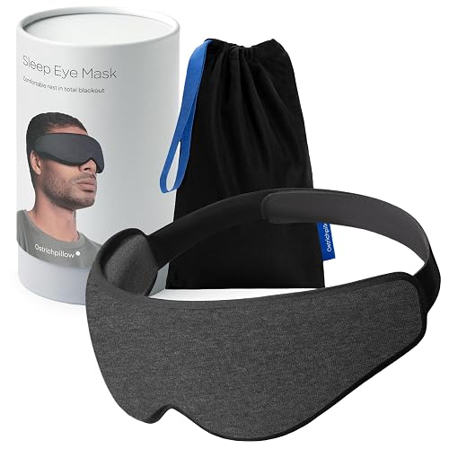 Ostrichpillow Eye Mask, Sleep Mask for Men Women 100% Blackout, No ...