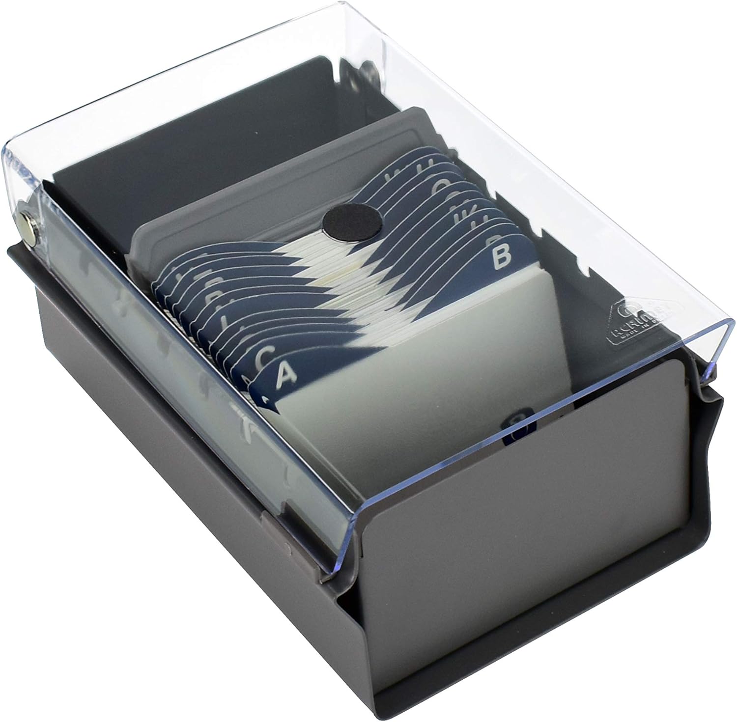 Acrimet Index Business Card Size File Holder Organizer Metal Base Heavy ...