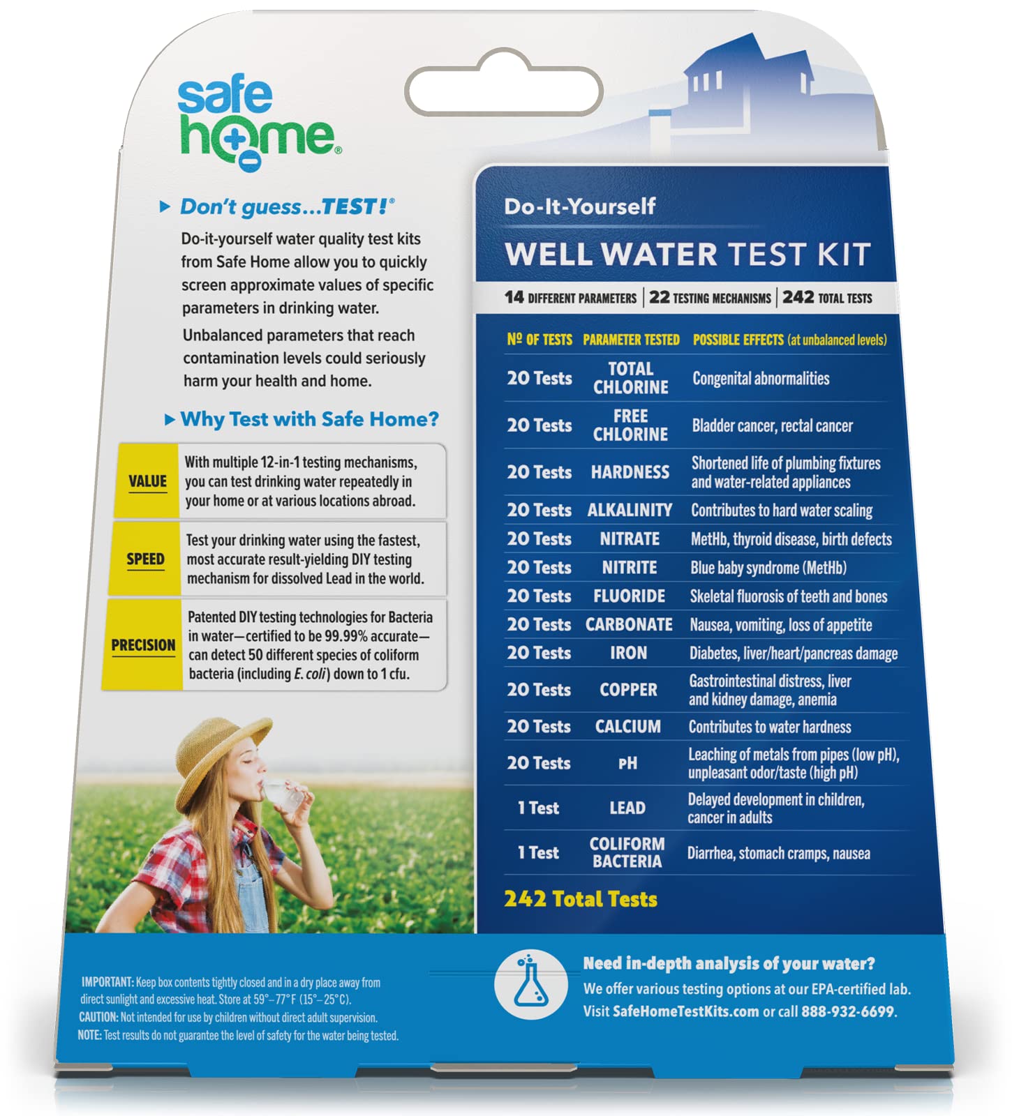 Mua Safe Home Drinking Water Test Kit – DIY Testing for Hardness ...