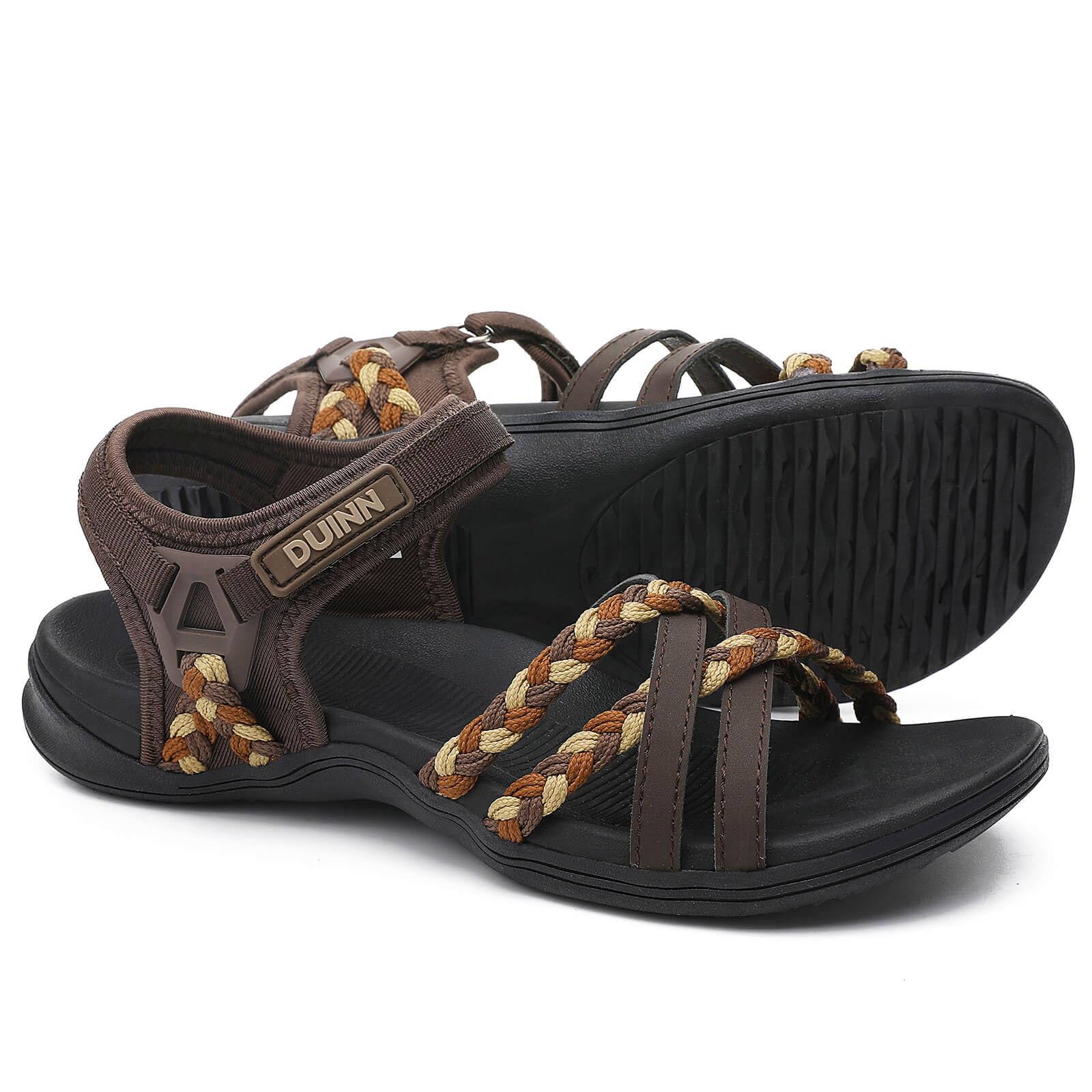 UBFEN Womens Hiking Sandals Sport Sandals Straps with Adjustable Hooks ...