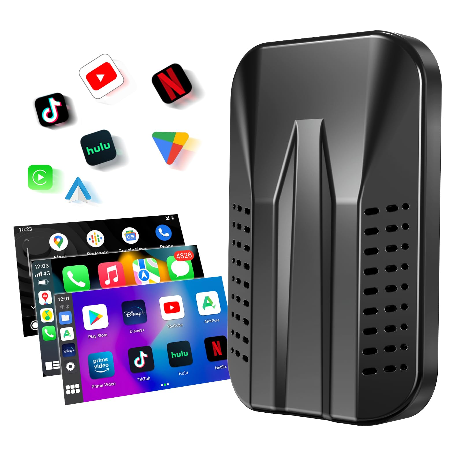 Mua LERANDA Wireless CarPlay & Android Auto Adapter, 2024 Upgrade Wireless Carplay Adapter ...