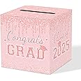 Amazon.com: JCTHKUKU Pink Graduation Congrats Card Box, 2025 Rose Gold ...