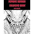 Amazon.com: Demons Horror Coloring Book for Adults: Spine-Chilling ...