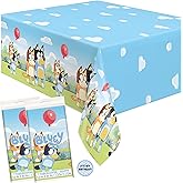 Amazon.com: Unique Bluey Rectangular Plastic Table Cover 54" x 84 ...