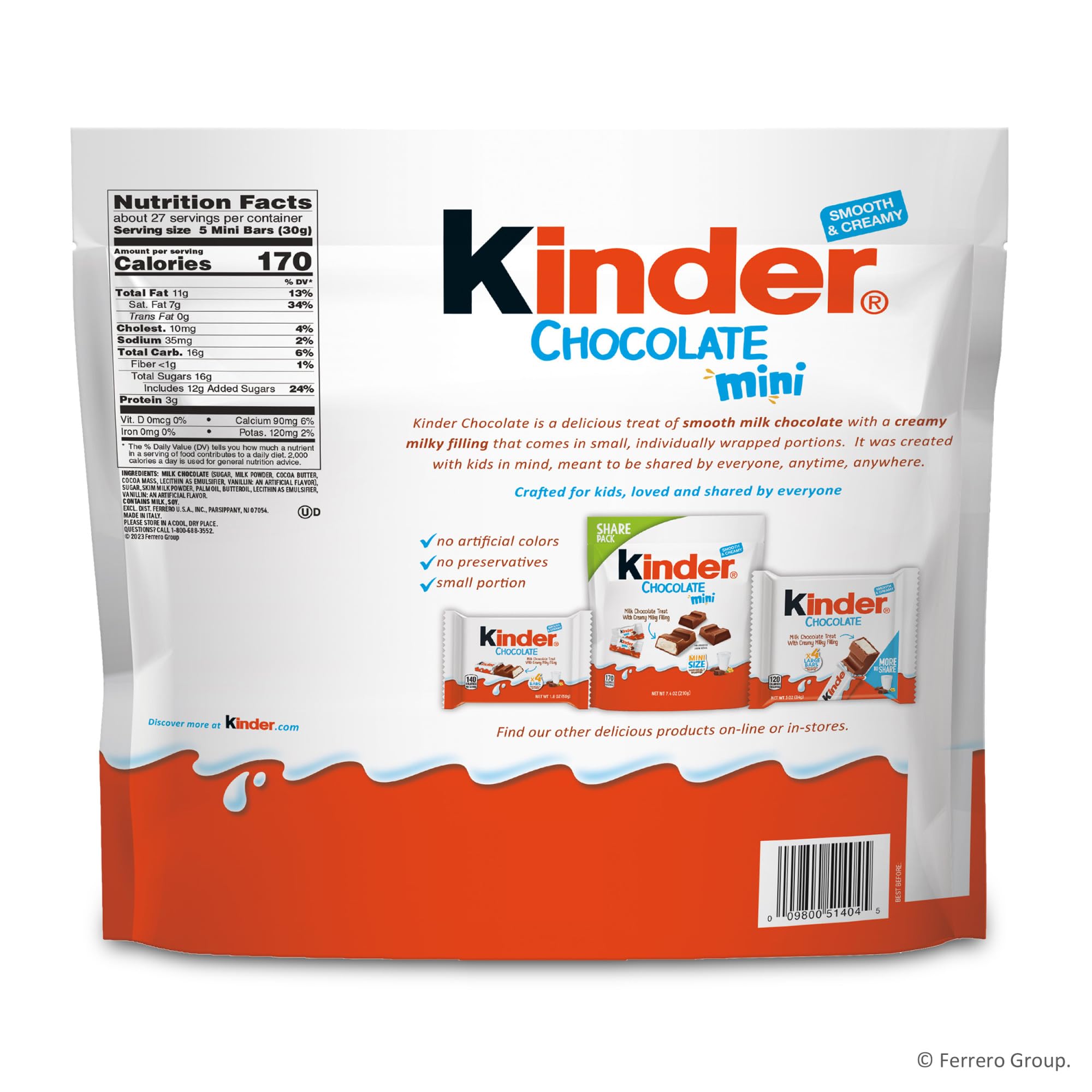 Mua Kinder Chocolate Mini, 29.2 oz Bulk Pack, Up to 138 Minis, Milk ...