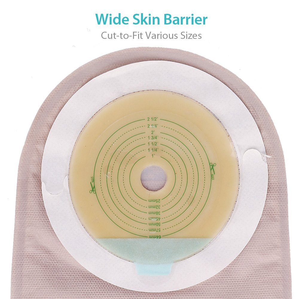 LotFancy Skin Barrier with Non-Woven Border for Two-Piece Drainable ...