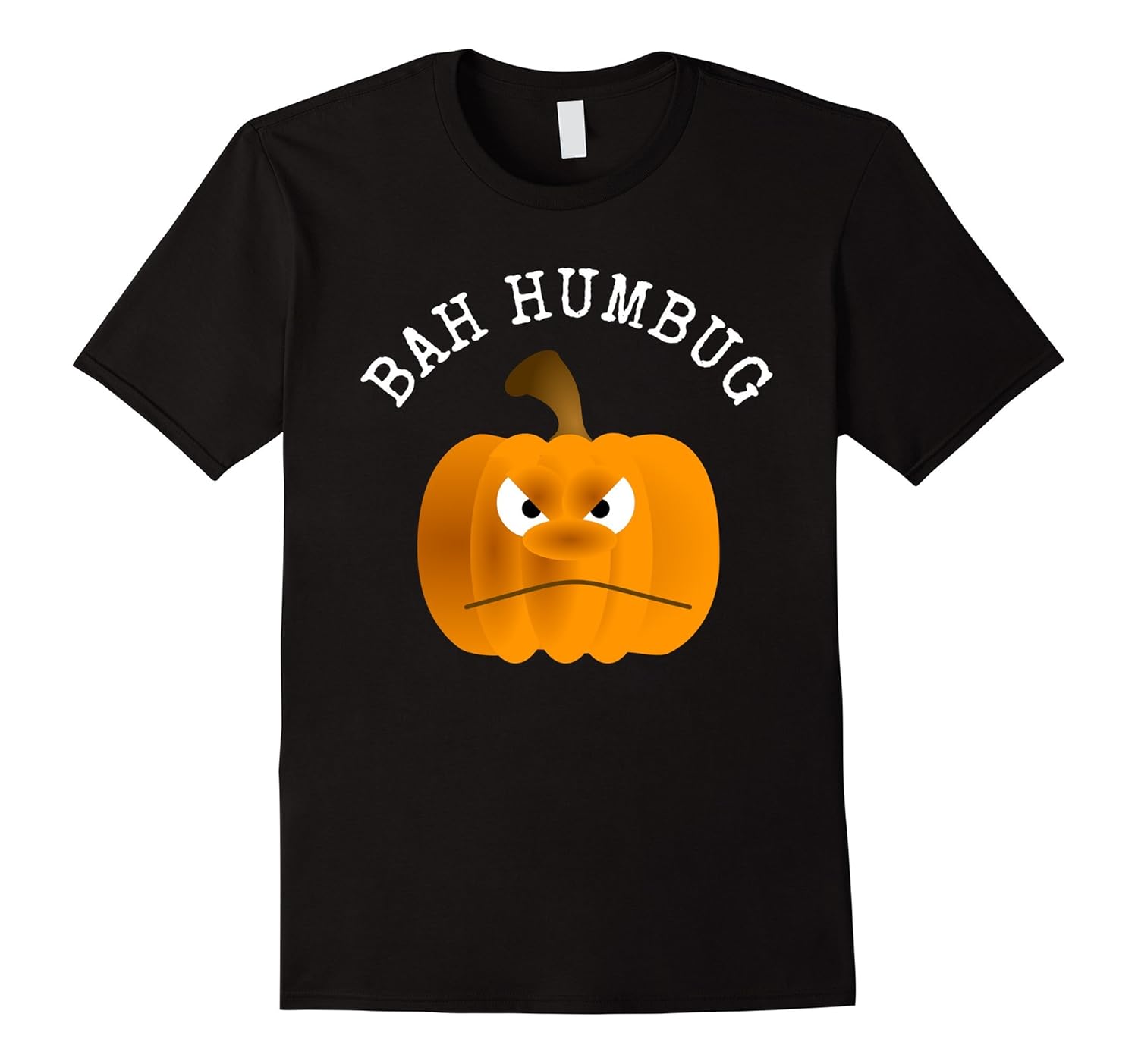 BAH HUMBUG Halloween T Shirt – Grumpy Pumpkin Holiday Tee-Art – Artvinatee