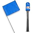 Amazon.com: Blue Marking Flags 100 Pack - 4x5-Inch Marker Flags - 15 ...