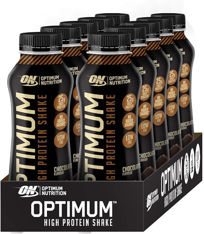 Optimum Nutrition Protein Shakes Chocolate Ready To Drink 25g High ...