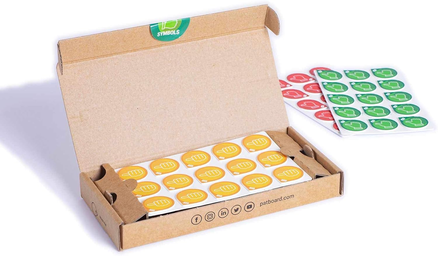 PATboard Scrum Board and Kanban Board Symbol Icon Set – Thumbs – Set of ...