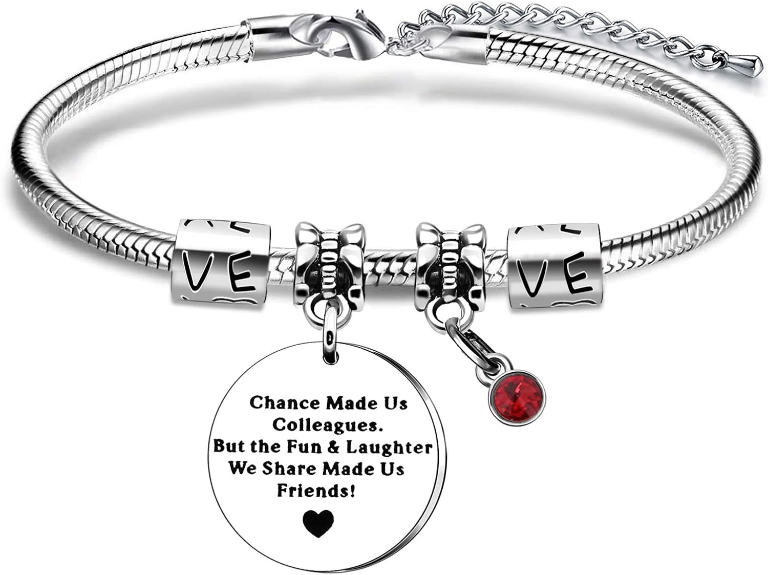 BHXRODE Friends Snake Chain Bracelets Colleague Farewell Charm Bangle ...