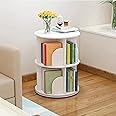 Amazon.com: 2 Tier 360° Rotating Stackable Shelves Bookshelf Organizer ...