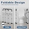 HOMLAND Toilet Safety Rails for Seniors, FSA/HSA Eligible Adjustable ...