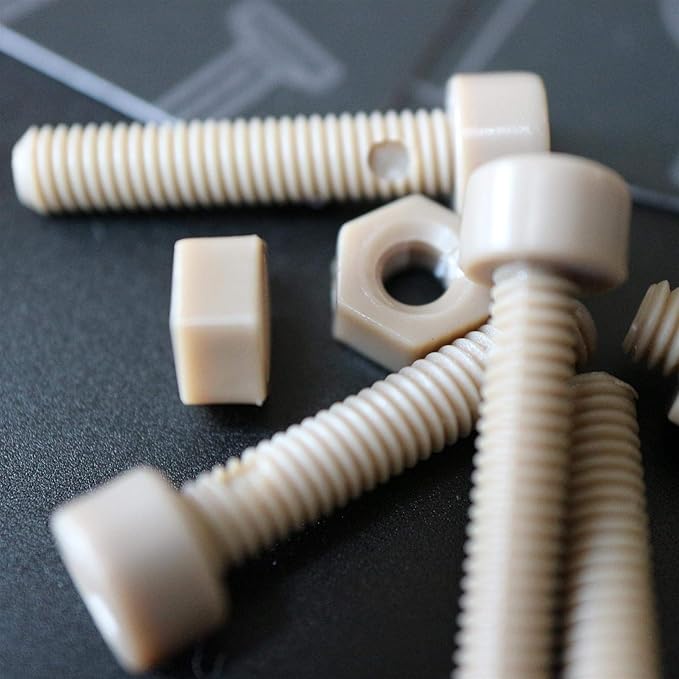 5 x PEEK Hex Socket Head Screw M4 x 20mm Nuts & Bolts - Peek Plastic ...