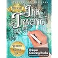 Amazon.com: Ink Tracing Coloring Book, Follow the White Lines to Reveal ...