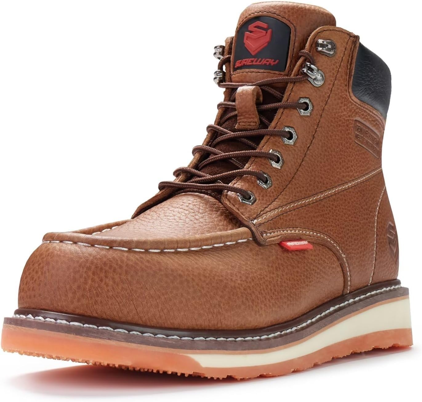 SUREWAY Mens Heavy Duty Soft/Composite/Steel Toe Work Boots for Men ...