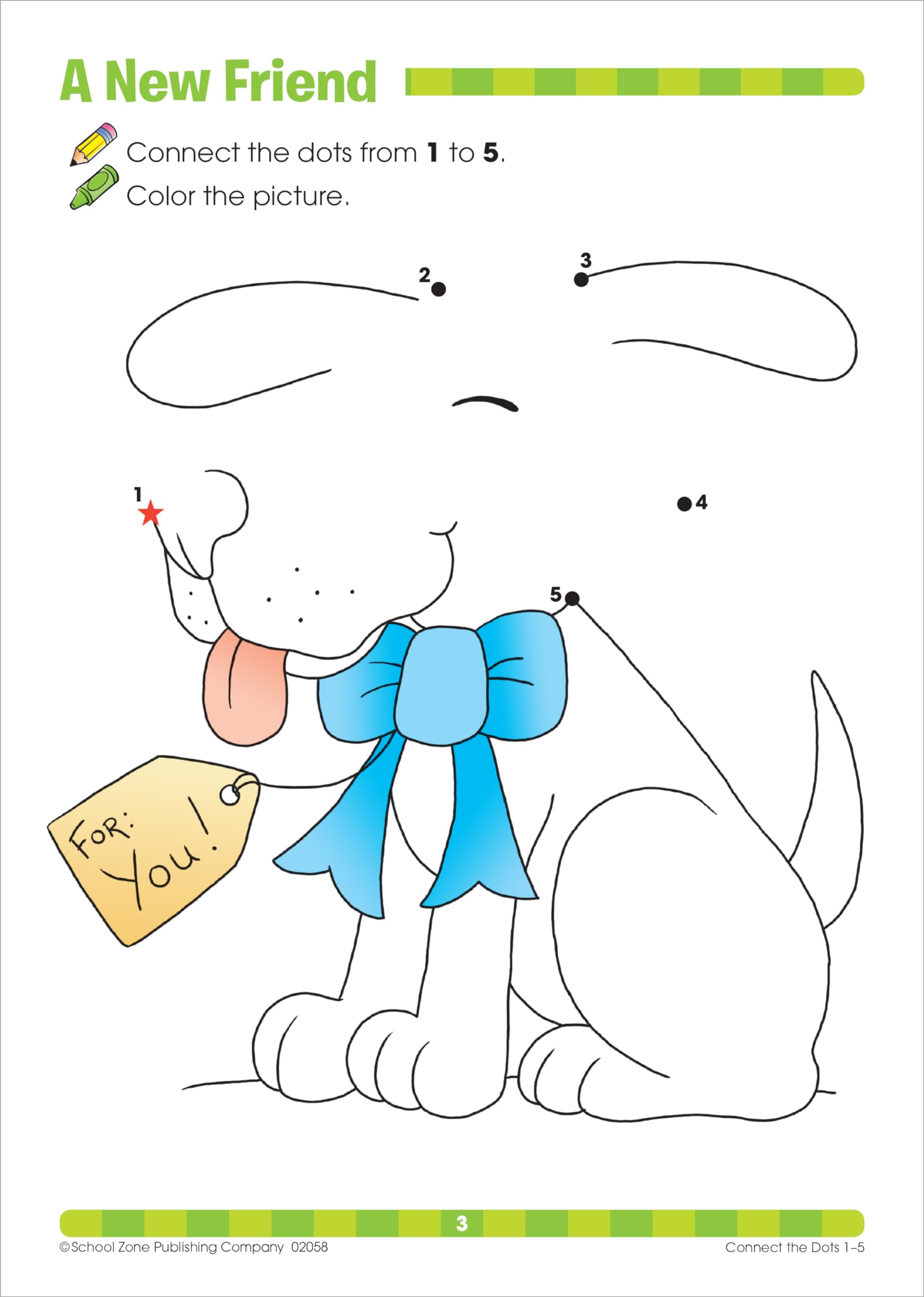 Mua School Zone - Connect the Dots Workbook - 32 Pages, Ages 3 to 5 ...