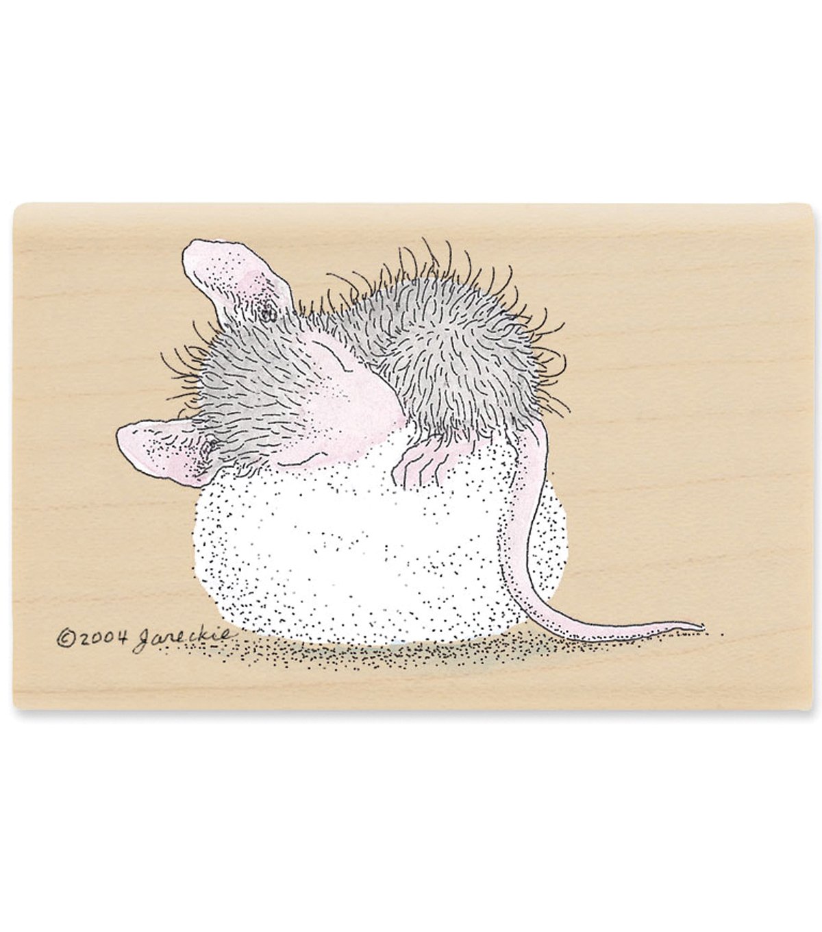 Amazon.com: Stampabilities House Mouse Wood Mounted Rubber Stamp ...